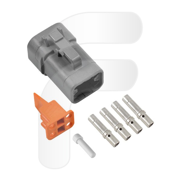 CONECTOR DT 4 TERMINAL HEMBRA SECCIÓN 0,5/1,5 MM2