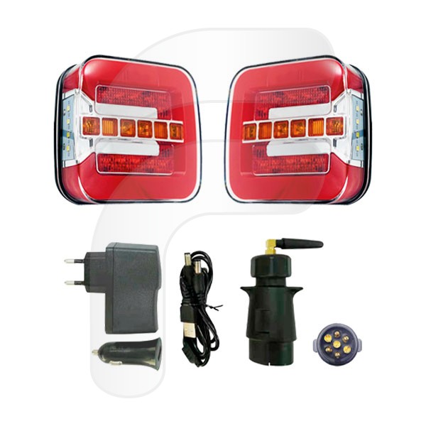 KIT LUCES REMOLQUE LED GLOWING WIRELESS MAGNÉTICO